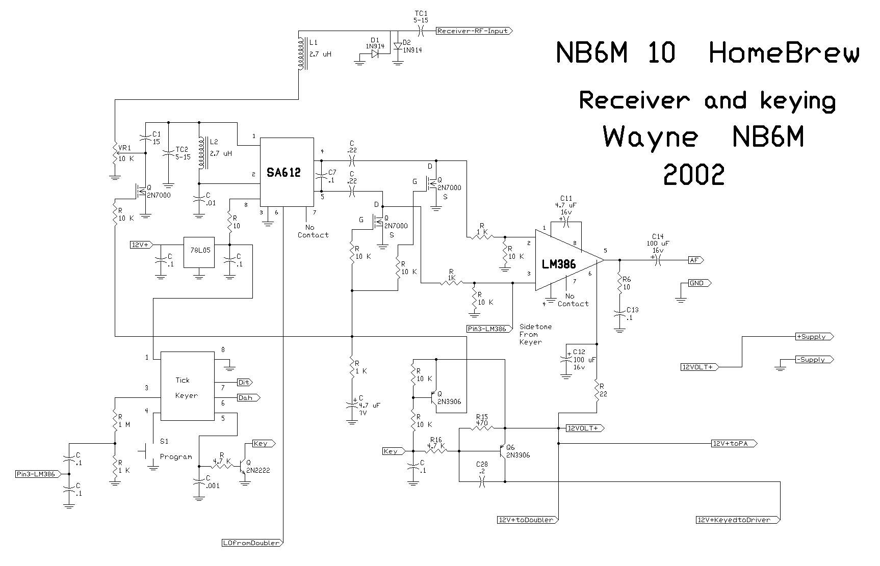 NB6M 10 Homebrew Receiver and Keying - The American QRP Club
